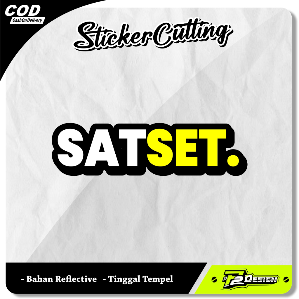 Jual Cutting sticker satset Ukuran 10 cm stiker reflective | Shopee ...