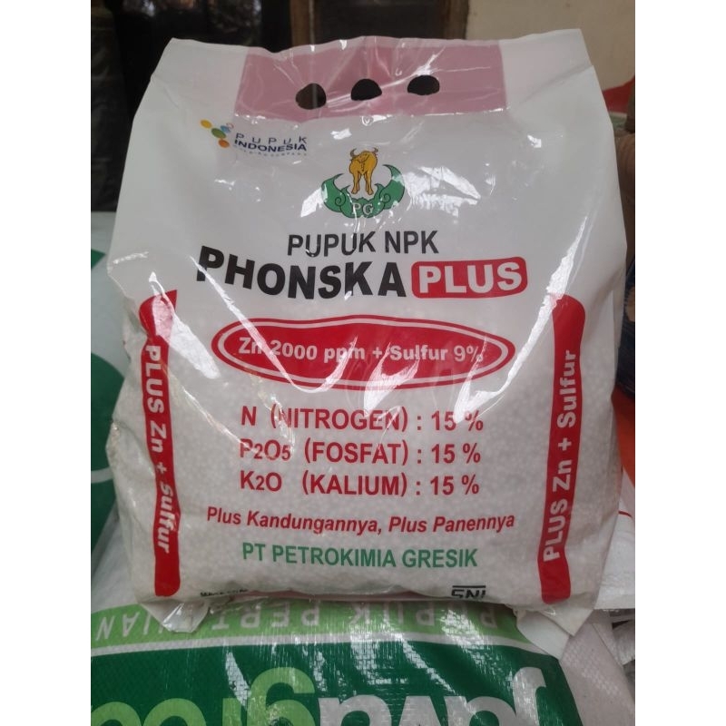 Jual Pupuk NPK Phonska Plus Kemasan Original Pabrik 5kg | Shopee Indonesia