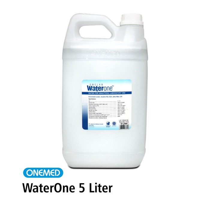 Jual Water One OneMed 5 liter / Waterone Air Suling Steril / Aquabides ...