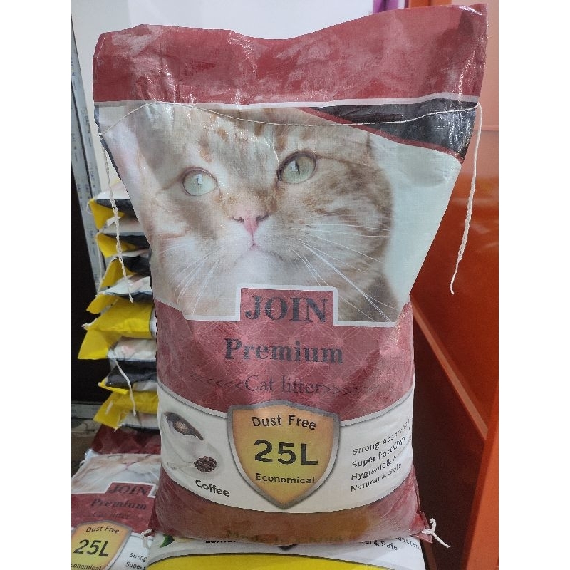 Jual PROMO!!! Pasir Join 25L Pasir Kucing Join 20kg Gumpal Wangi Coffe ...