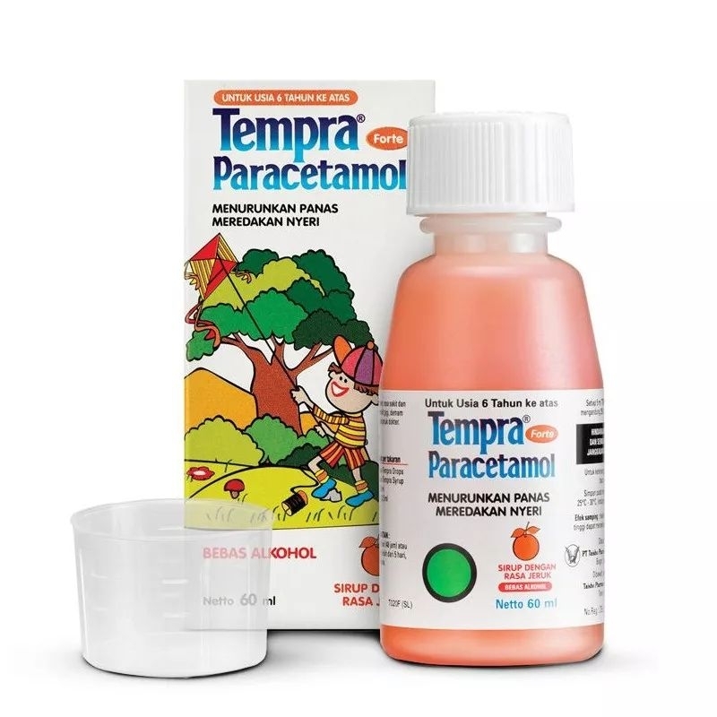 Jual Tempra Forte Rasa Jeruk Syrup 60ml/ Demam anak | Shopee Indonesia