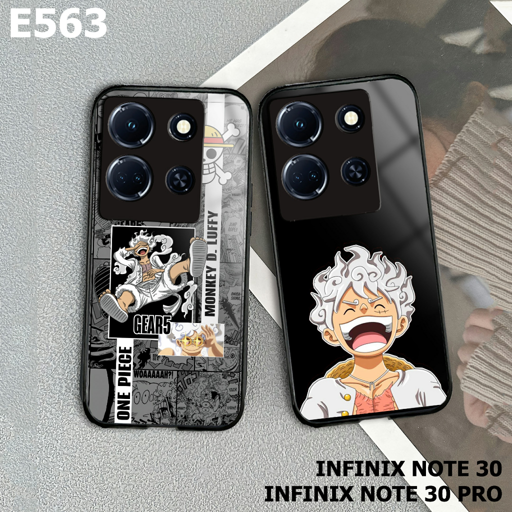 Jual E563 Case Kaca Kilau Luffy Gear 5 softcase One Piece INFINIX NOTE 30 NOTE 30 PRO NOTE 40 ...