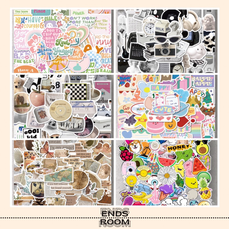 Jual 50 PCS STIKER LUCU | STICKER TUMBLR | STICKER MINIMALIS | STICKER ...