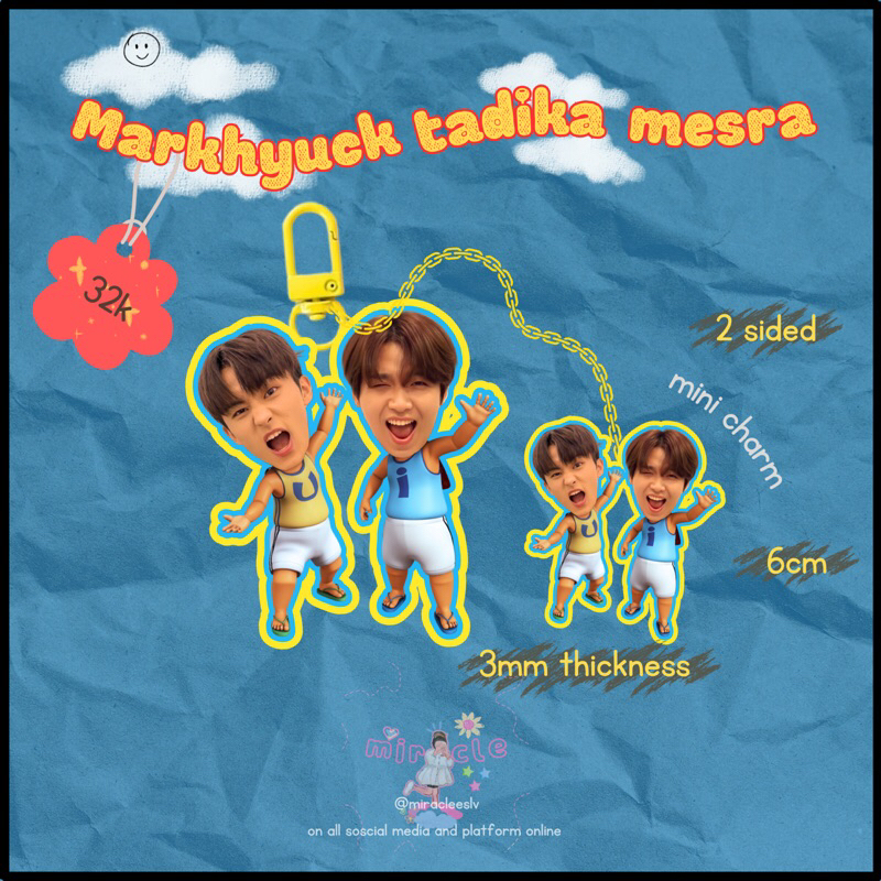 Jual PO Keychain Markhyuck Mahae | NCT Mark Haechan Keychain | Upin ...