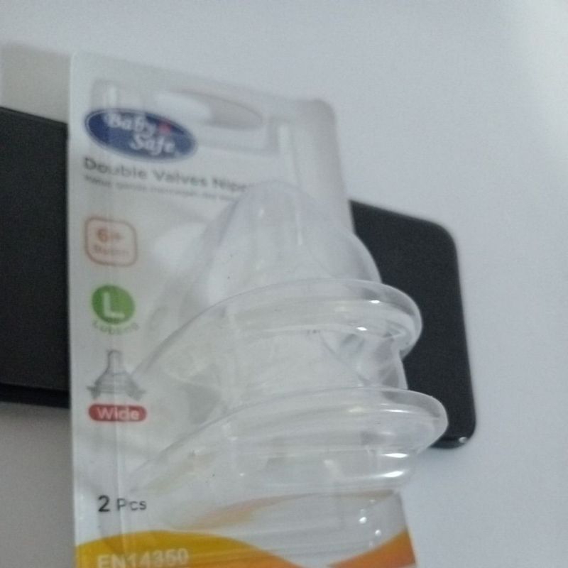 Jual Baby Safe Nipple Karet Dot Silicone Pacifier Double Valves type ...