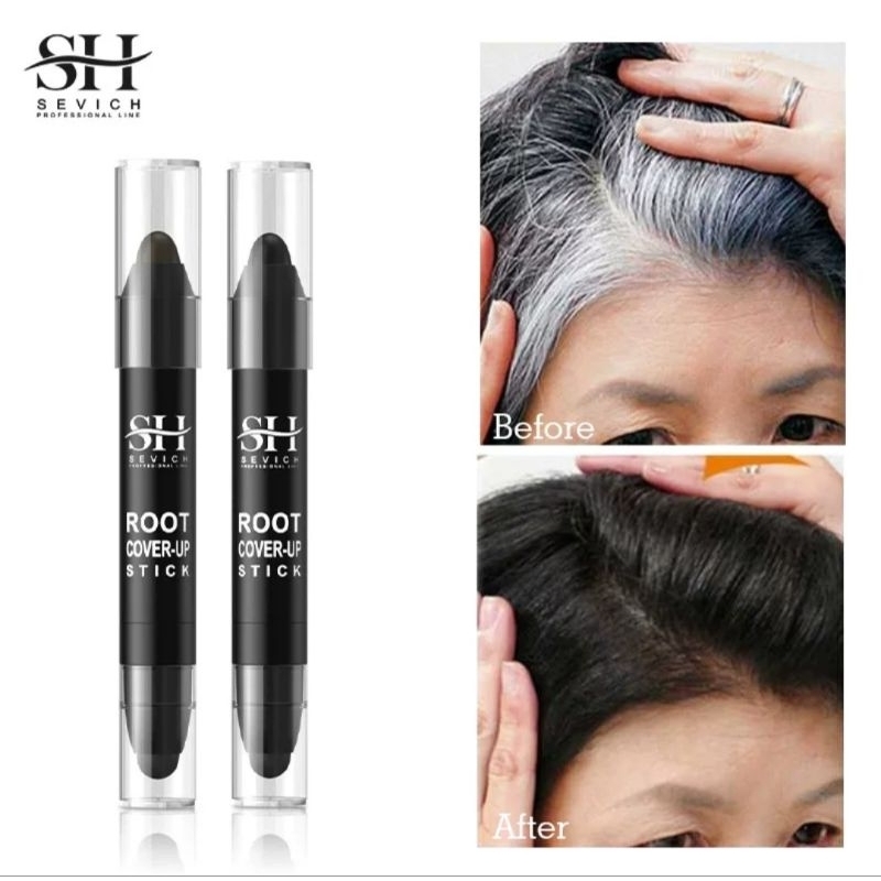 Jual SEVICH Root Cover-up Stick Pena Pewarna Rambut Penutup Uban ...