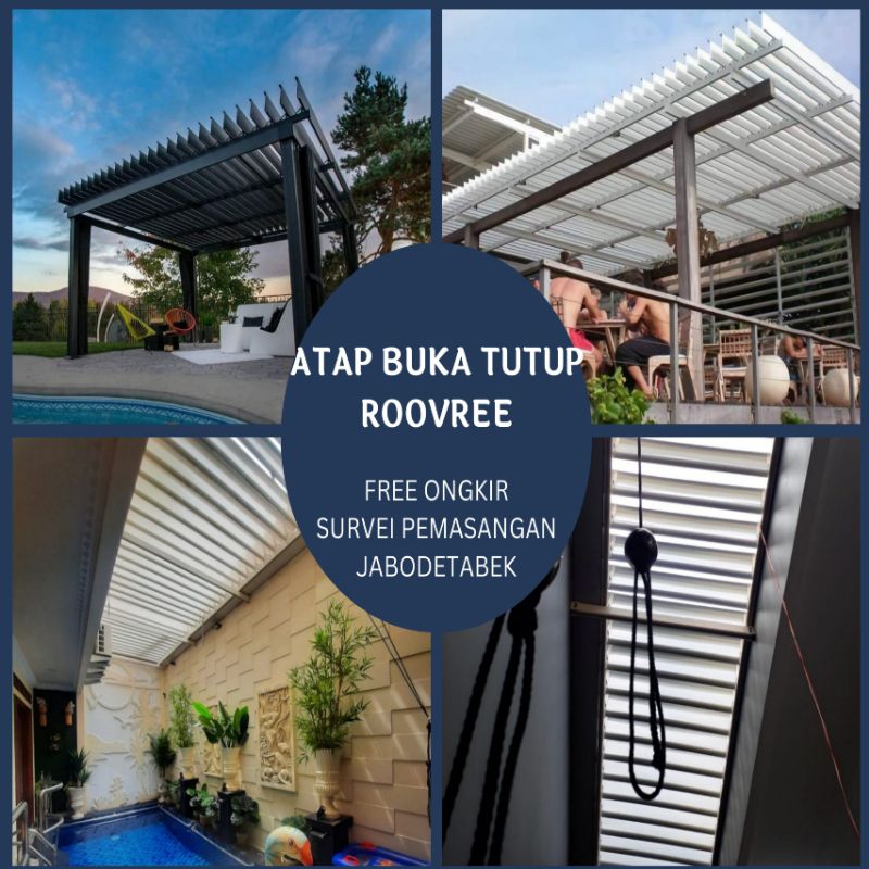Jual Atap Rumah Alumunium Lovera Buka Tutup Otomatis | Shopee Indonesia