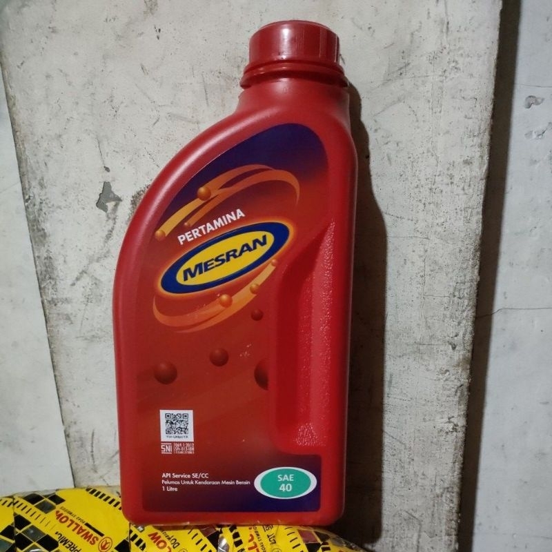 Jual OLI MESRAN SAE 40 1LITER ORIGINAL PERTAMINA MESRAN | Shopee Indonesia