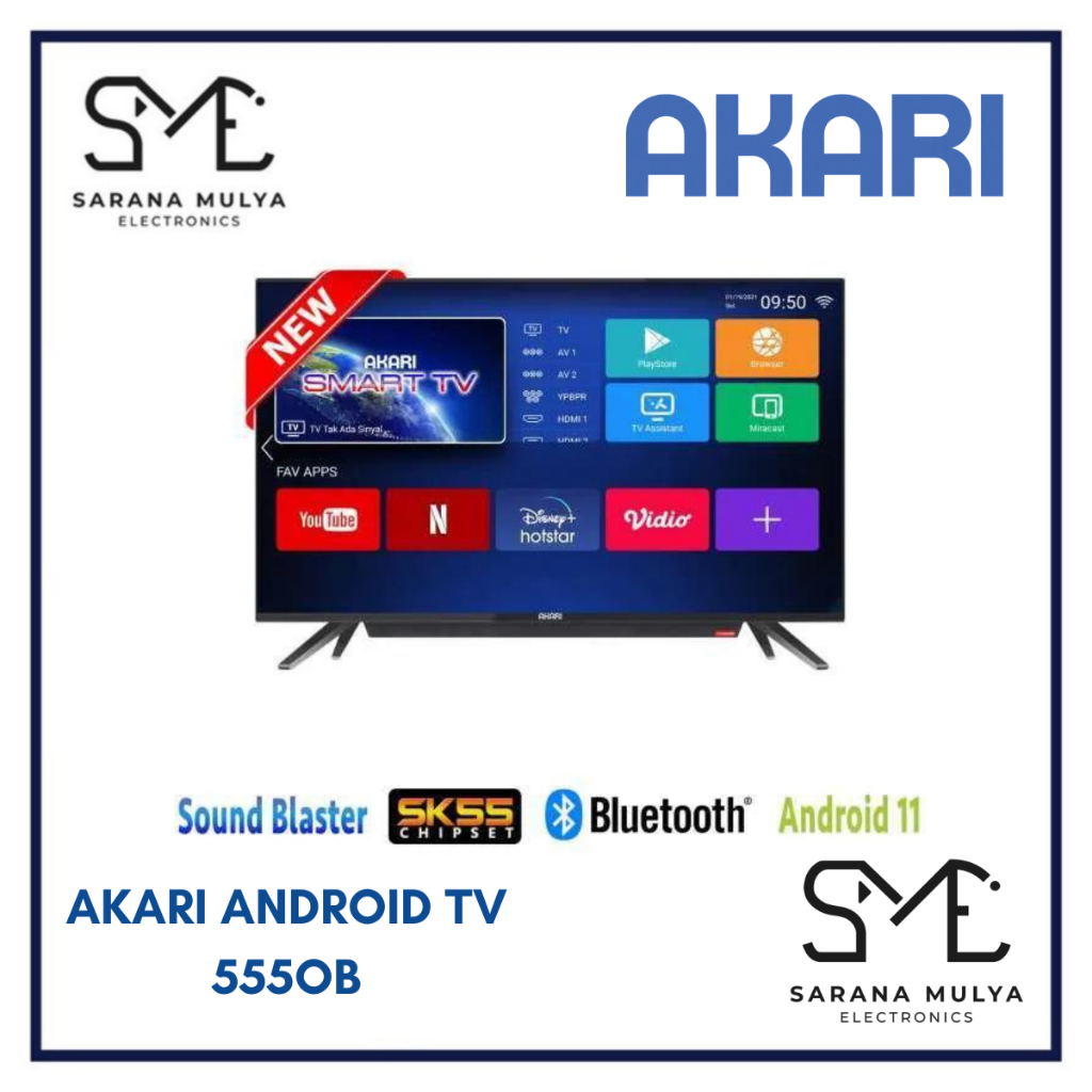 Jual AKARI ANDROID TV LED AT555OB - 50INCH ANDROID TV LED | Shopee ...
