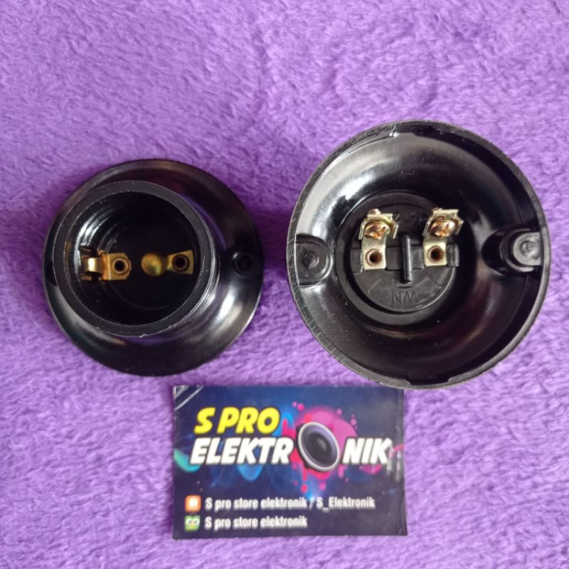 Jual fitting tempel plafon model fitting Broco hitam | Shopee Indonesia