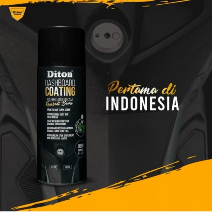Jual Cat Semprot Diton Premium 9800 Dashboard Coating Black/Hitam 300 ...