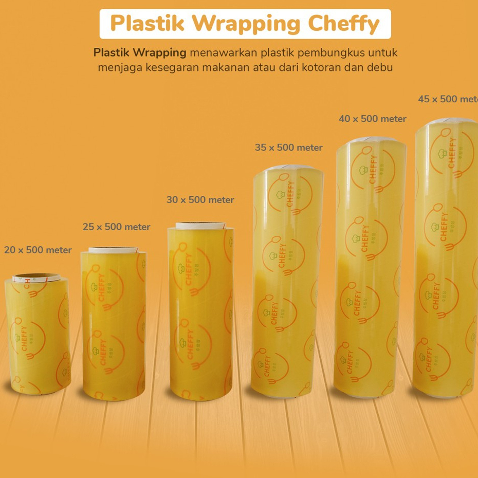 Jual CHEFFY PLASTIK WRAPPING 45 X 500METER 1 ROLL BAHAN TEBAL DAN KUAT ...