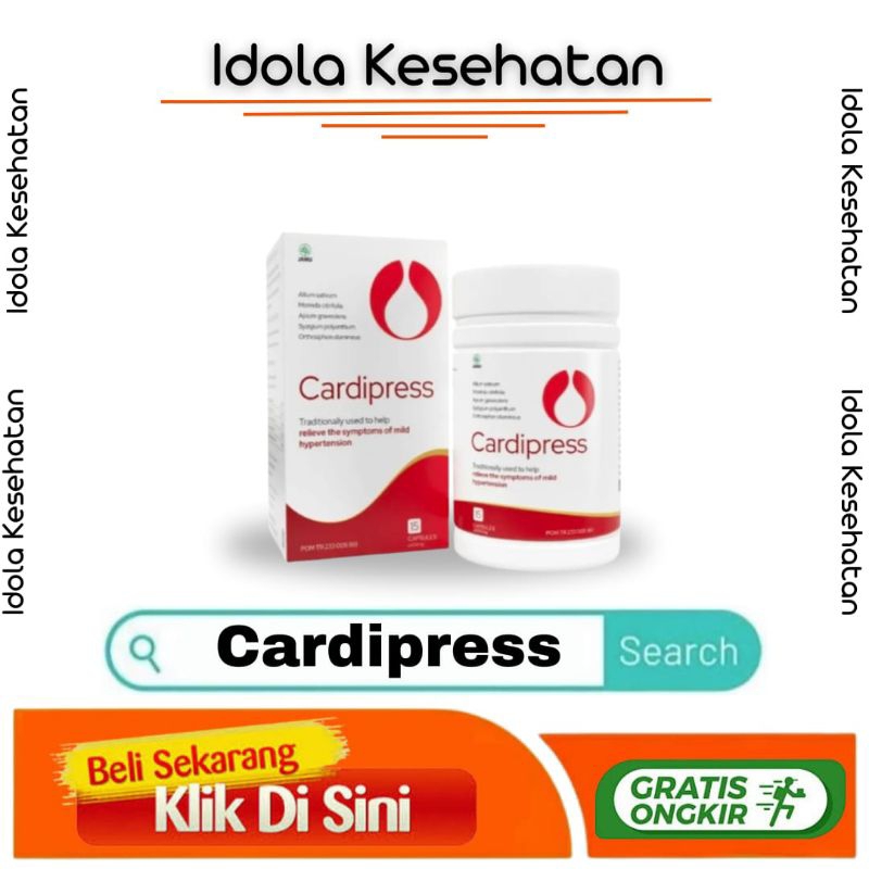 Jual Cardipress Original Obat Hipertensi Gula Darah Asli Herbal ...