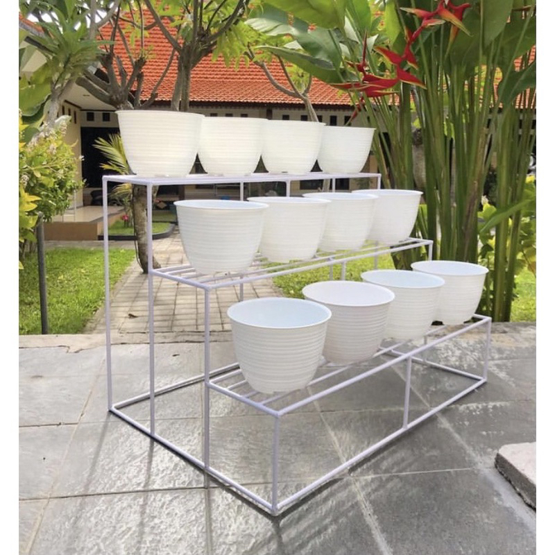 Jual STANDING POT / RAK BUNGA SUSUN BESI TINGKAT 3 / RAK BUNGA ...