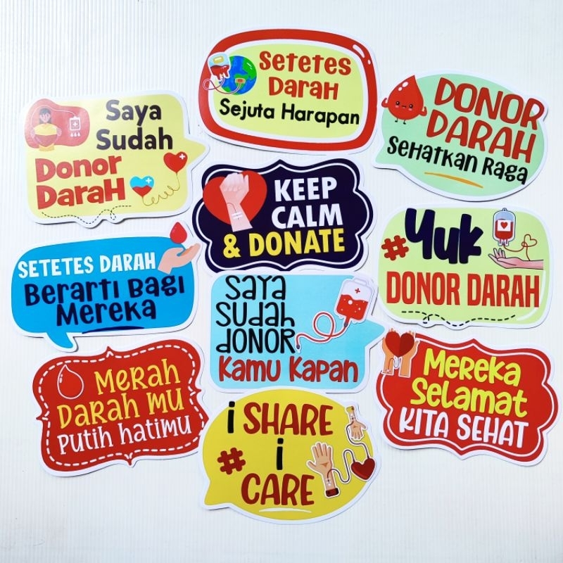 Jual PROPS PHOTOBOOTH TEMA DONOR DARAH | Shopee Indonesia