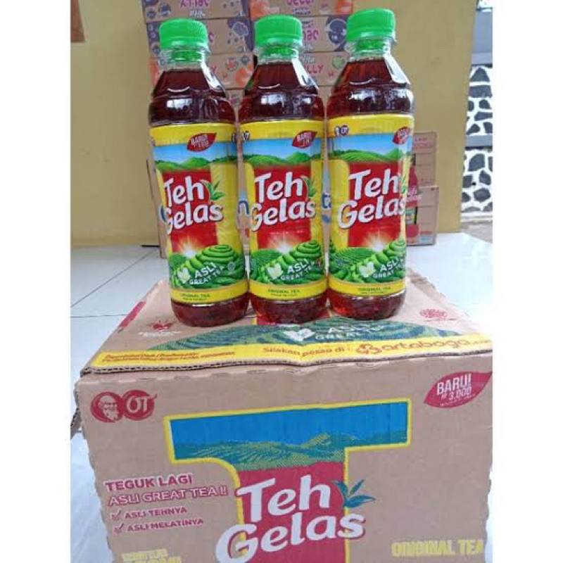 Jual TEH GELAS BOTOL EKONOMIS isi 12 (1Q) 350 ml | Shopee Indonesia