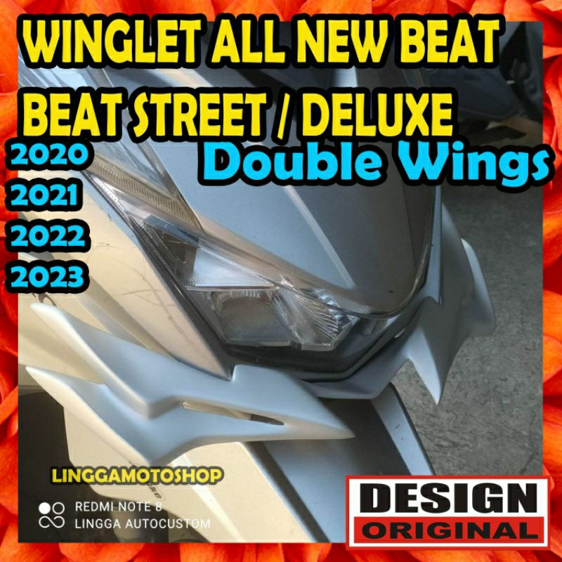 Jual winglet HONDA BEAT FI LED DOUBLE WINGS / BEAT STREET / BEAT DELUXE ...