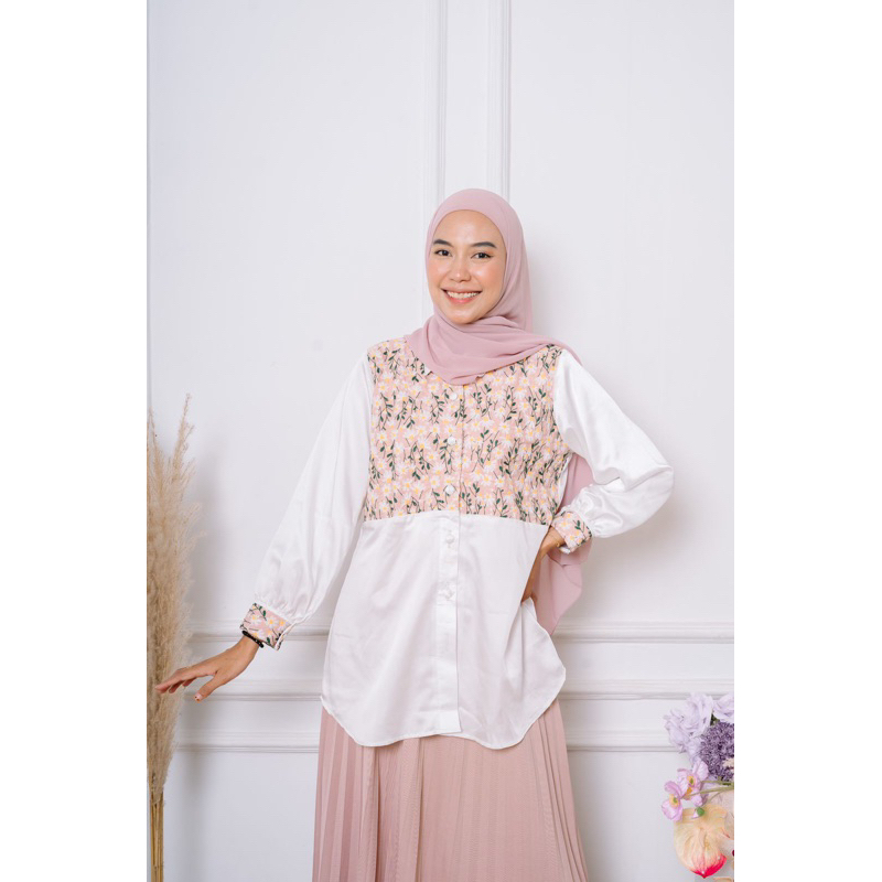 Jual PINK FLOWER SHIRT | Shopee Indonesia