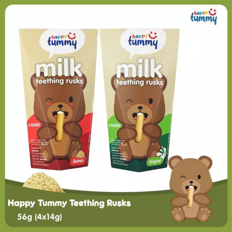 Jual Happy Tummy Milk Teething Rusk 56 gr | Shopee Indonesia