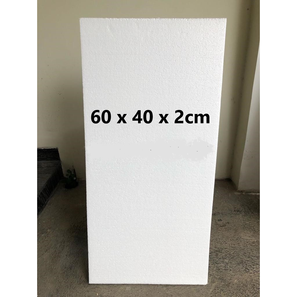 Jual Styrofoam Lembaran 60 x 40 x 2cm / Sterofoam Lembaran / Dekorasi ...