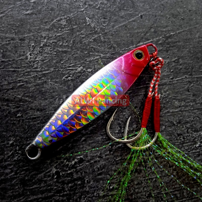 Jual ALWIX Metal JIG + Assist Hook JIGPARA 10gr 15gr 20gr ~ Micro Metal Jig UL UV Killer NON GID ...