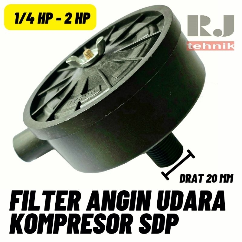Jual Filter Angin Udara Kompresor SDP 1/4 HP - 2 HP Drat 20mm | Shopee ...