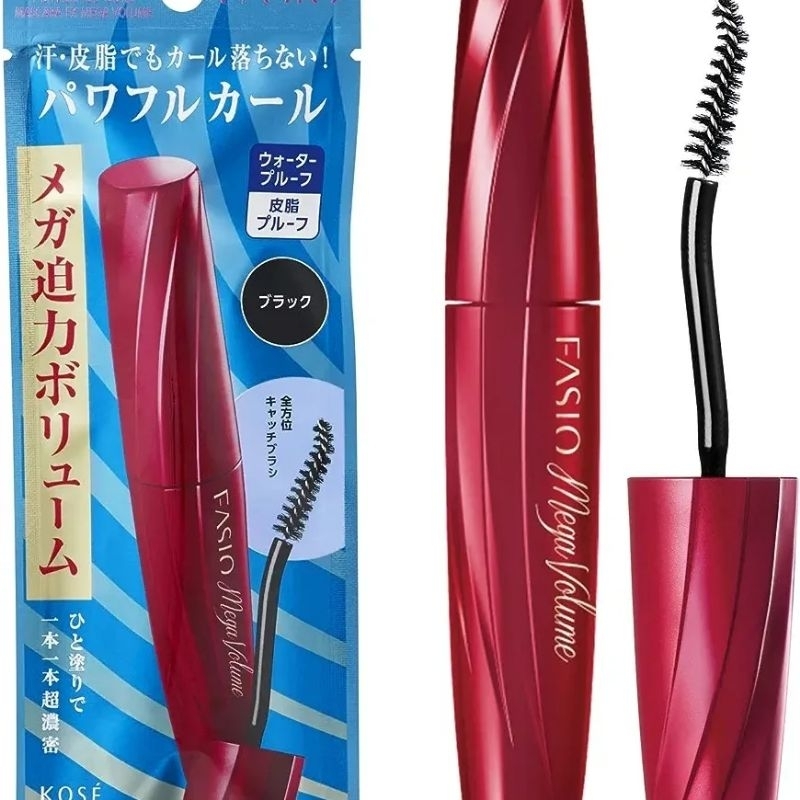 Jual Kose Fasio BR300 Powerful Curl Maskara, EX (Mega Volume) Brown 0.2 oz (7g) | Shopee Indonesia