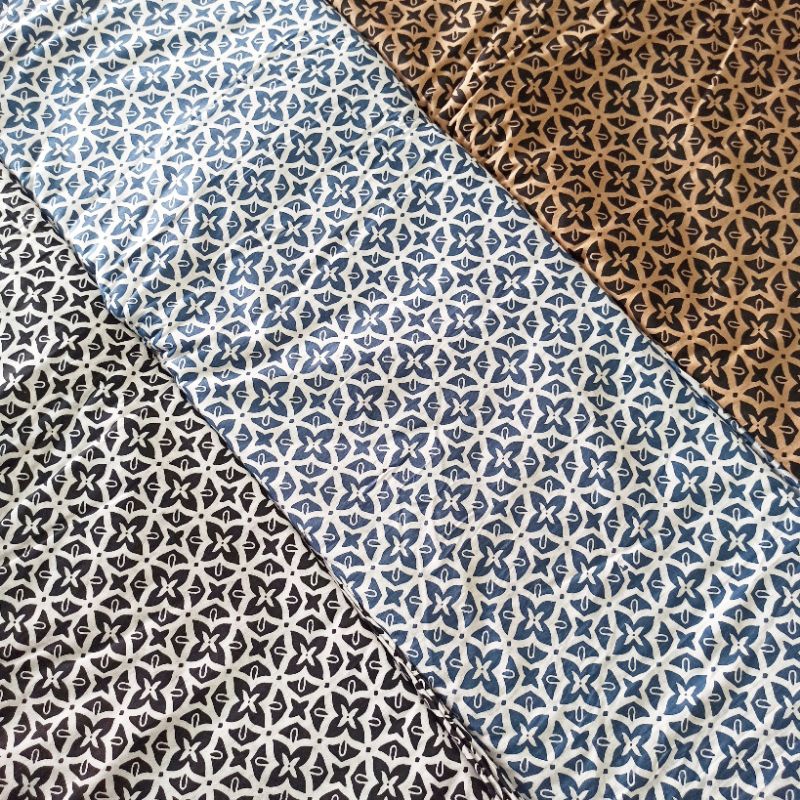 Jual hmt kain batik printing motif bintang bahan seragam sekolah bahan ...