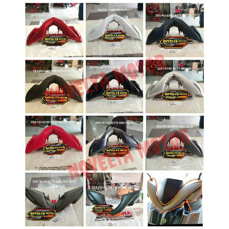 Jual COVER HANDLE UPPER BATOK LAMPU DEPAN SOUL GT 125 SOUL GT125 ORI ...