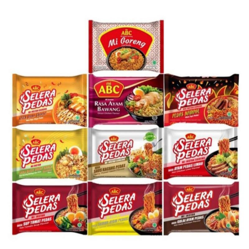 Jual PROMO!!! SELERA PEDAS MIE ABC ALL VARIAN | Shopee Indonesia