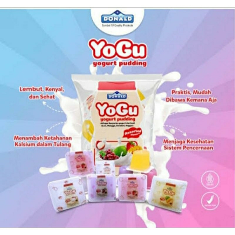 Jual Yogu Yogurt Pudding Assorted ( 1 pack isi 10 pcs @25gr ) | Shopee Indonesia