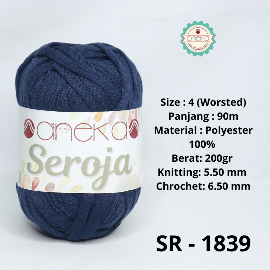 Jual KATALOG - Benang Rajut Seroja / Pipih / Spaghetti Yarn - 200 GRAM ...