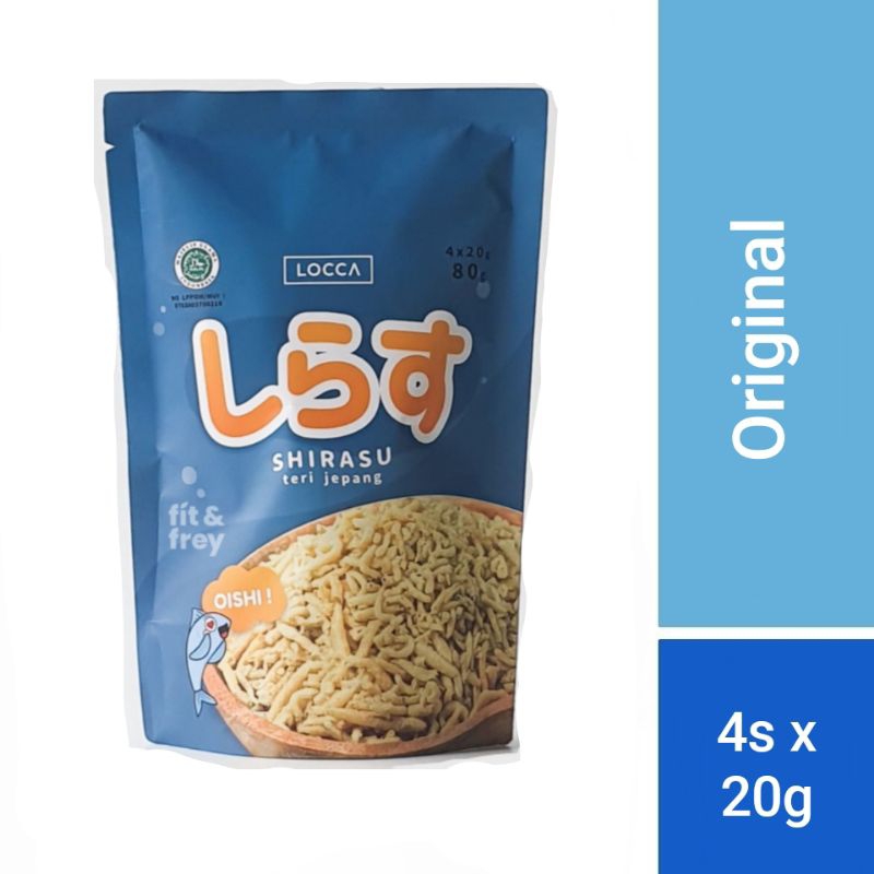 Jual LOCCA Shirasu Snack Teri Jepang Rasa Original (20g x 4 packs ...