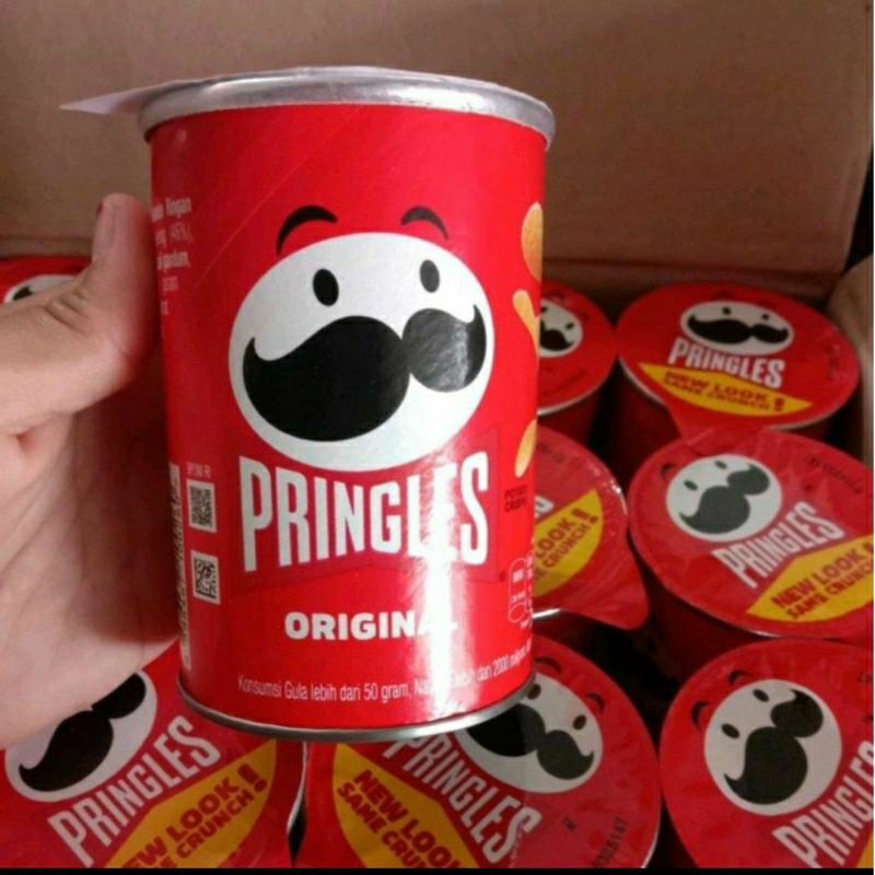 Jual Pringles Mini 1 dus isi 12 Keripik Kentang Ori 40 gram | Shopee ...