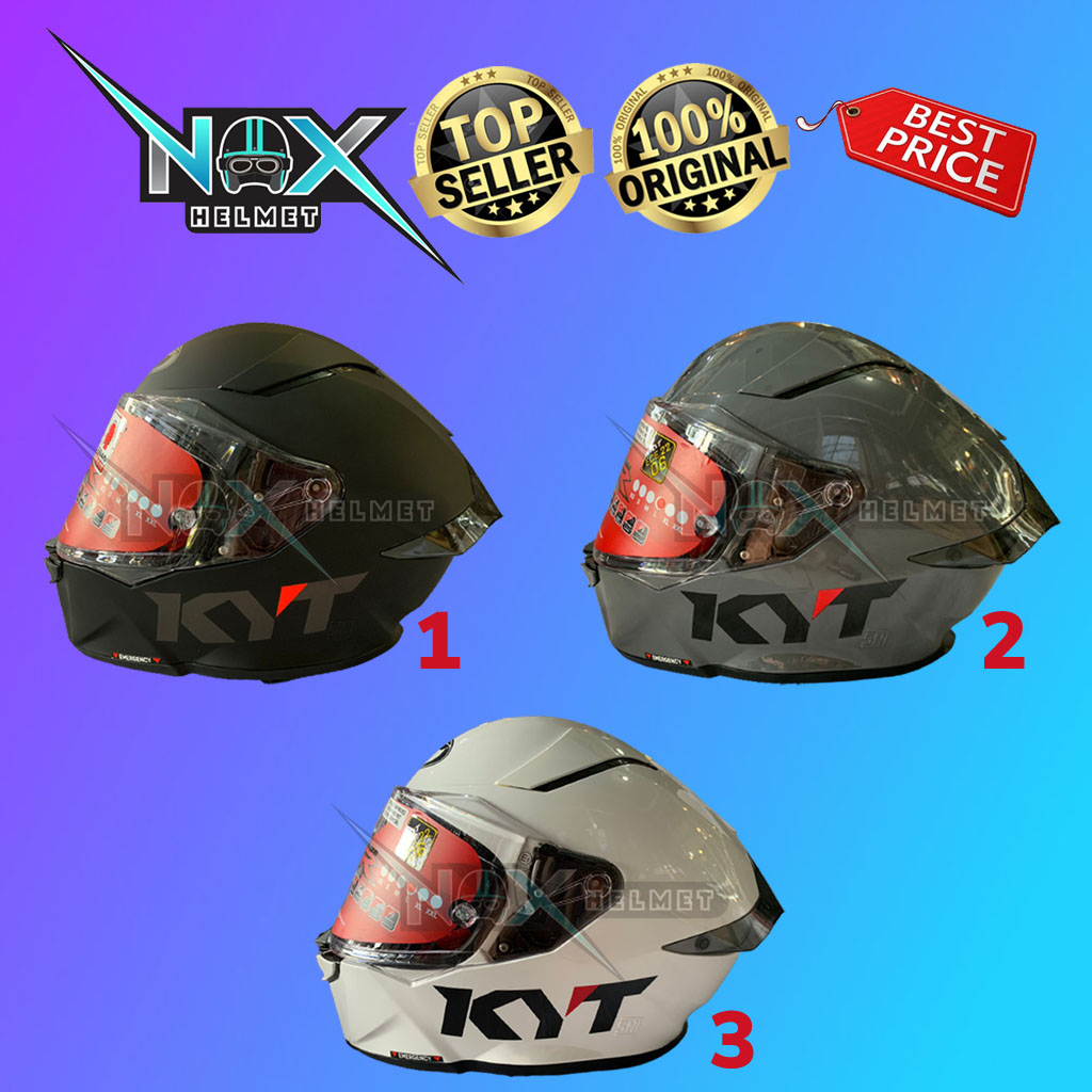 Jual Helm KYT R2R Plain Solid Polos Fullface | Shopee Indonesia