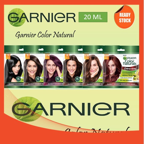 Jual Garnier Color Naturals Ultra Color Cat RAMBUT 20 mL / Pewarna ...