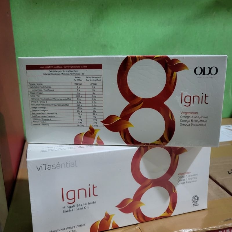 Jual miyak sacha inchi Ignit lgnit 1box isi 60 sachet omega 3 , 6 ,9 | Shopee Indonesia