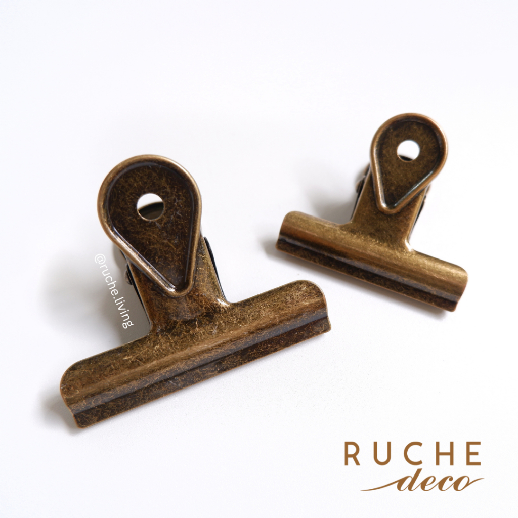 Jual RUCHE DECO - Bulldog Binder Clip - JEPITAN KERTAS AESTHETIC WARNA ...