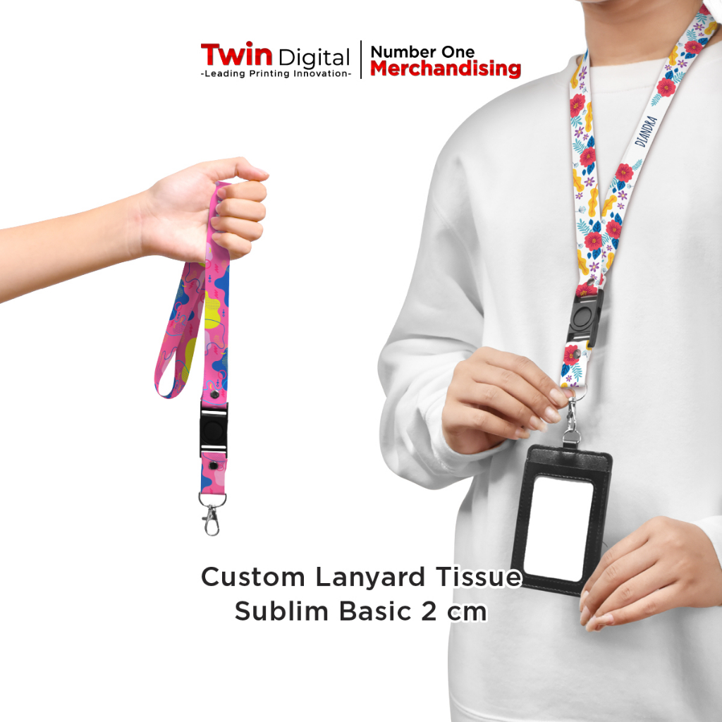 Jual Twindigital Tali ID Card Custom Design Stopper Kalung Gantungan ...