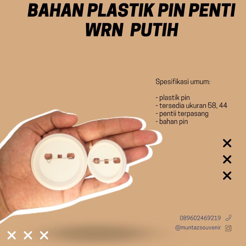 Jual Bahan Pin Peniti/Plastik bahan pin/Bahan baku pin peniti/pin ...