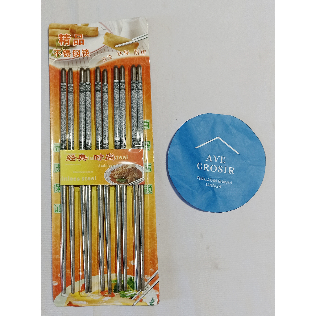 Jual SUMPIT STAINLESS 1SET ISI 5 PASANG | Shopee Indonesia