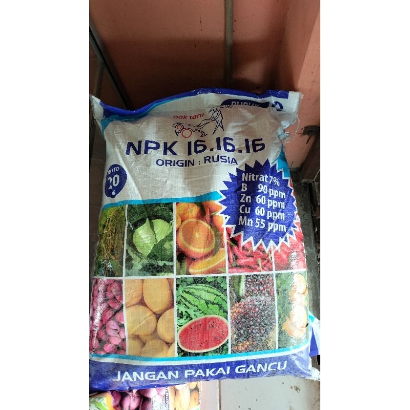 Jual PUPUK NPK PAK TANI 16-16-16 KEMASAN 20KG | Shopee Indonesia