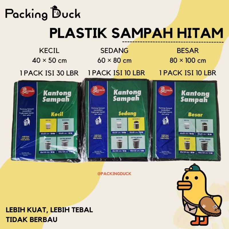 Jual PLASTIK SAMPAH 40x50 / PLASTIK SAMPAH 60x80 / PLASTIK SAMPAH 80x100 / PLASTIK SAMPAH HITAM ...