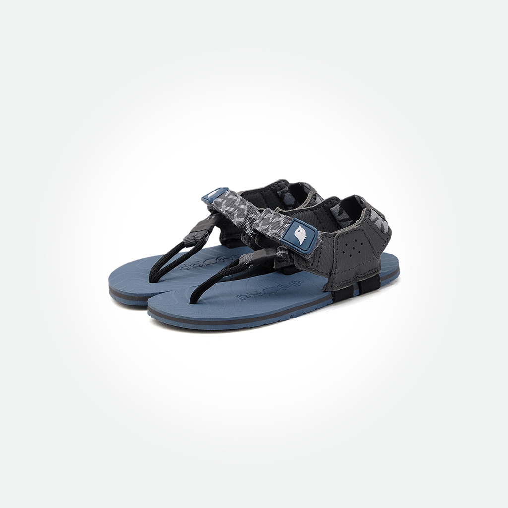 Jual PYOPP - Tapak V2.0 Barefoot Flip Flops - Grey On Cerulean Blue ...