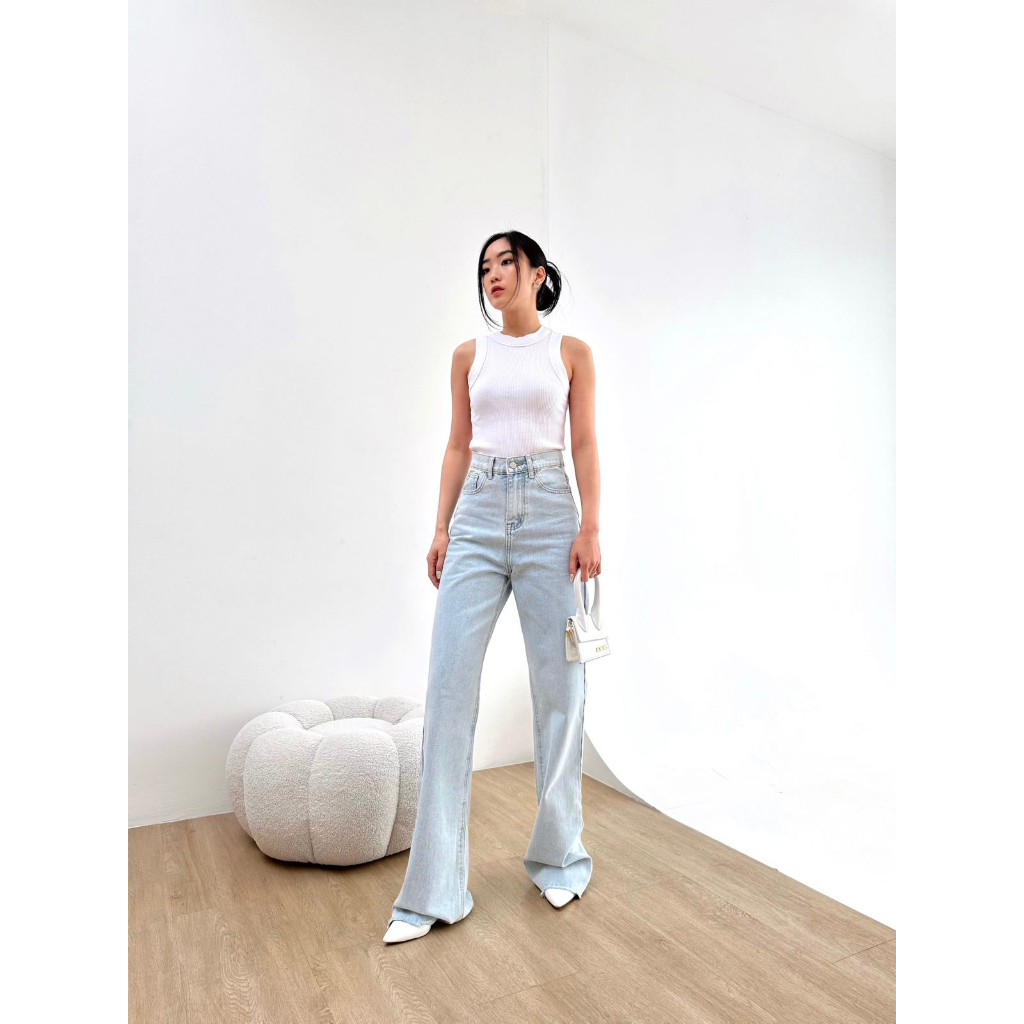 Jual NOMI - Piper Jeans / Jeans Denim Wanita | Shopee Indonesia