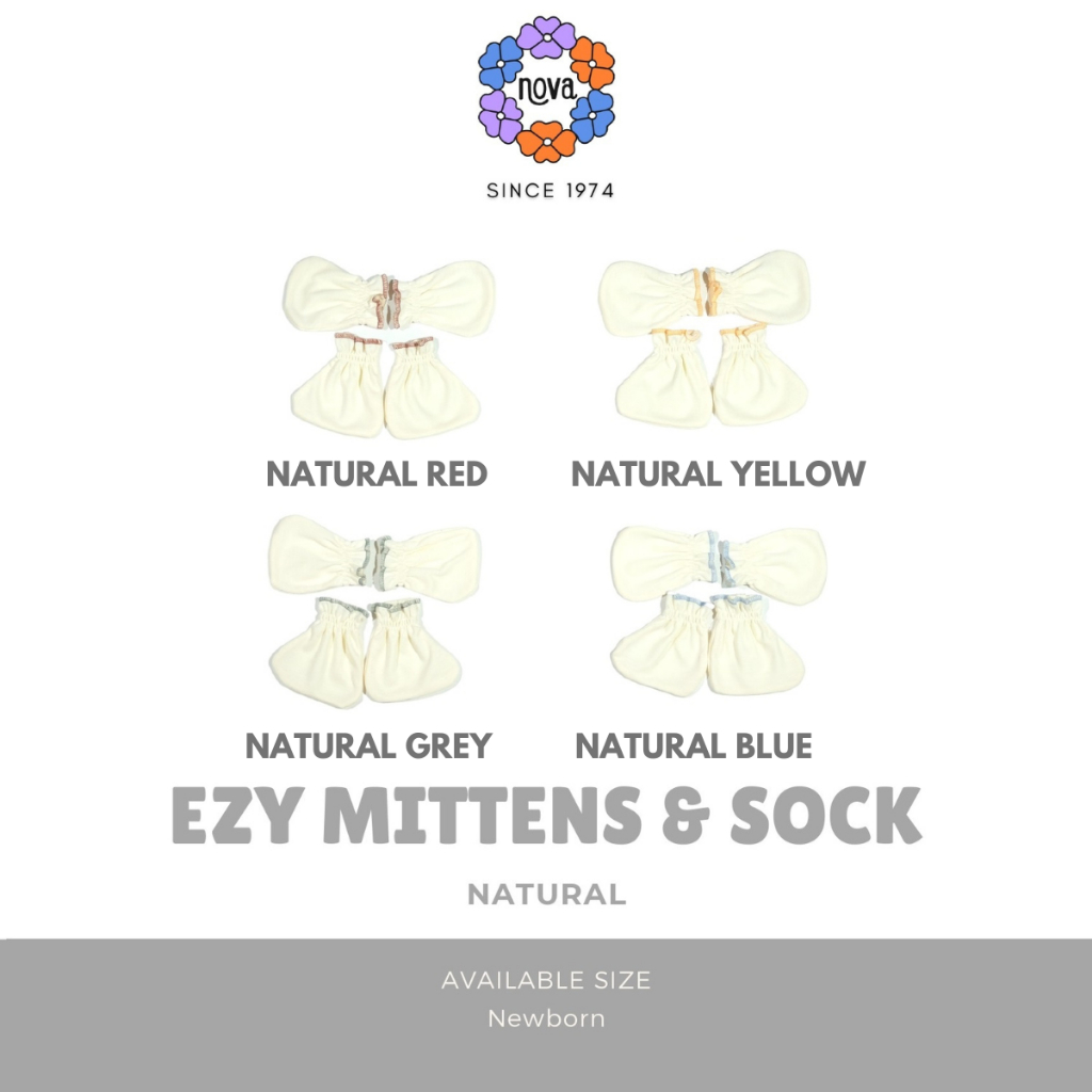 Jual NOVA EZY NATURAL - Sarung Tangan Kaki Natural Series | Shopee Indonesia