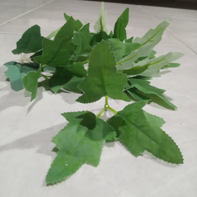 Jual DAUN BUNGA ARTIFICIAL 3 TANGKAI | Shopee Indonesia