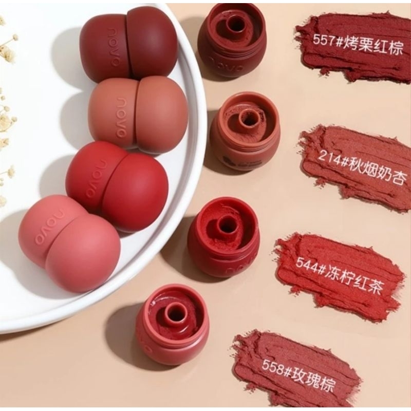 Jual Novo Lip mud/Novo lip gloss | Shopee Indonesia