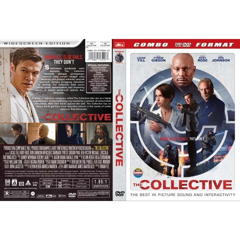 Jual dvd The Collective 2023 {OD DTS R1} {Action} {Ruby Rose, Tyrese Gibson, Don Johnson, Lucas ...