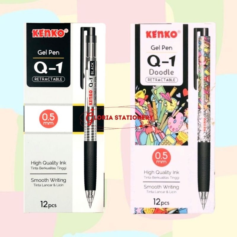 Jual Kenko Pen gel doodle Q1/ Pen gel Q1 Kenko | Shopee Indonesia